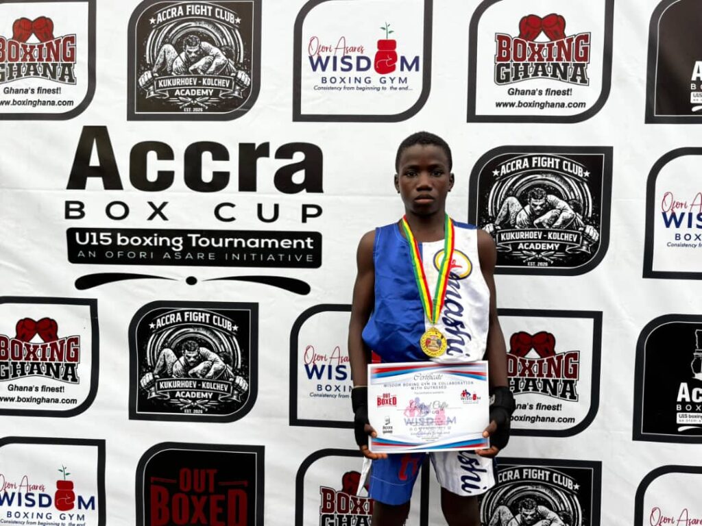 Juvenile boxer Godfred ‘Okoe CP’ Coffie shines at Accra Box Cup 2026 ...